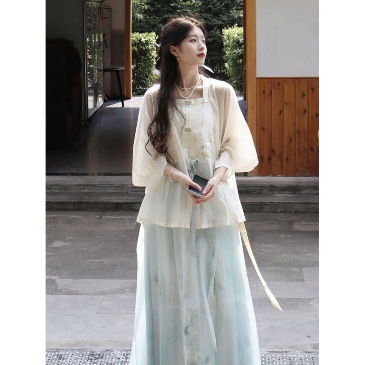Jual Chinese Style, Improved Hanfu,Song System Top, Half body Skirt ...
