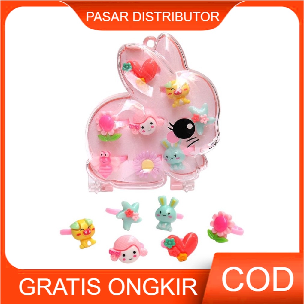 Jual Mainan Anak KELINCI JEWELRY LITTLE RABBIT CARTOON RING Mainan ...