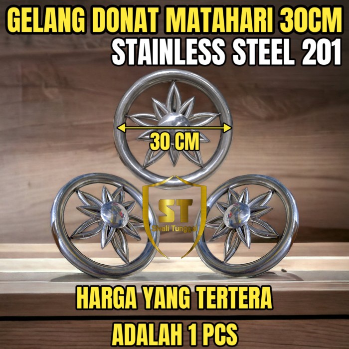 Jual GELANG DONAT MATAHARI 1"×30CM - AKSESORIS ORNAMEN STAINLESS 201 ...
