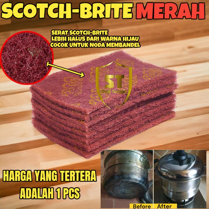 Jual SCOTH BRITE / HAND PADS MERAH | Shopee Indonesia