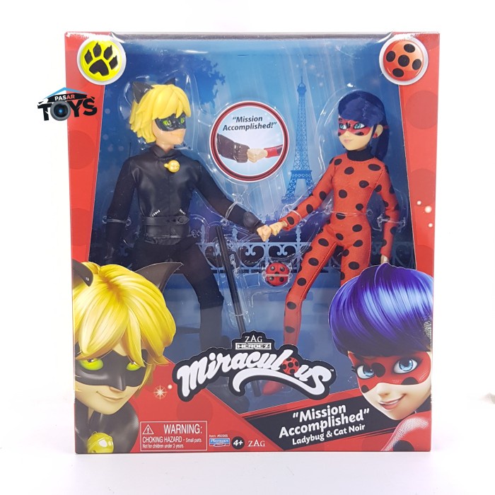 Jual Miraculous Ladybug Mission Accomplished Lady Bug & Cat Noir 2 pack ...