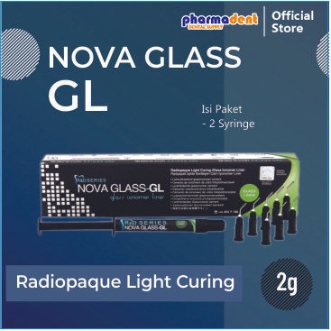 Jual Dental Nova Glass GL Light Cure Glass Ionomer Cavity Liner 2 ...