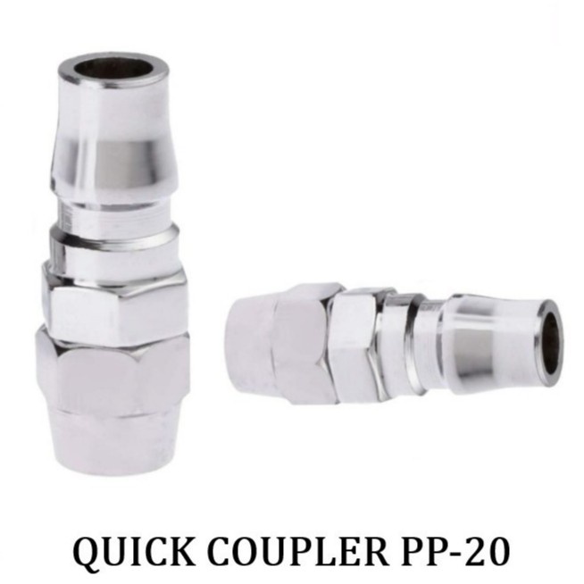 Jual Quick Coupler PP 20 Sambungan Selang Kompresor Recoil Cuk Kopler PP20 | Shopee Indonesia