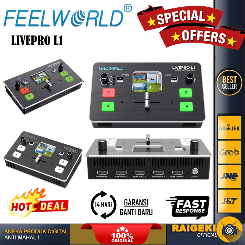 Jual FeelWorld LIVEPRO L1 Multi format Video Mixer / live Pro L1 ...