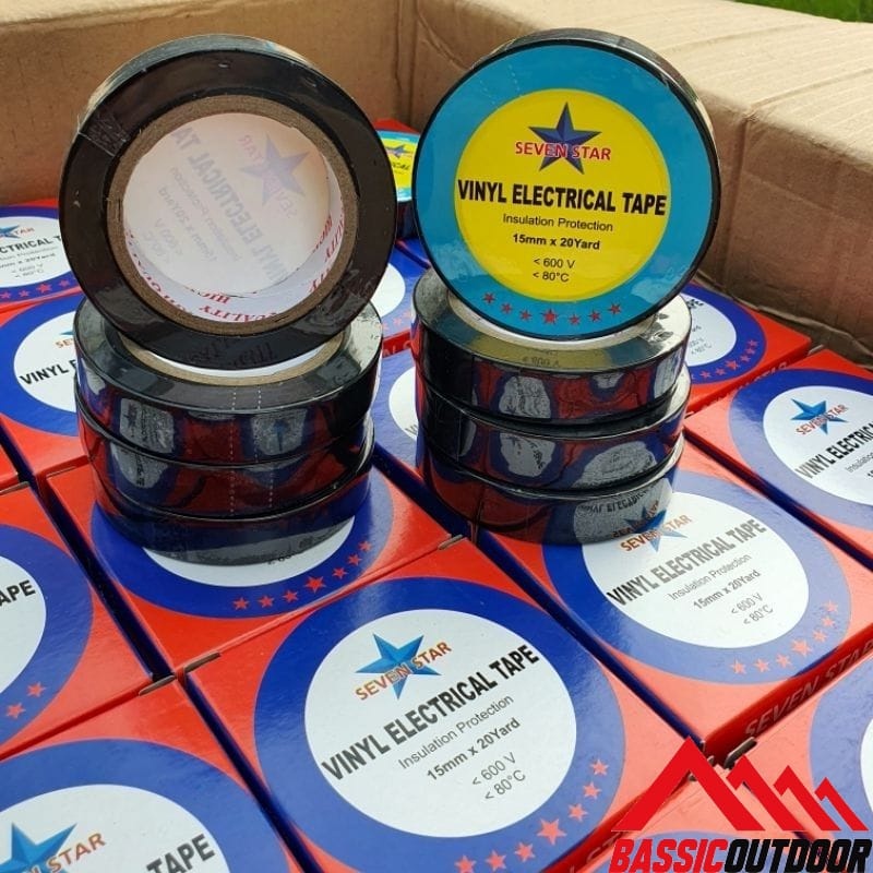 Jual Solasi Solatip Listrik Vinyl Electrical Tape Hitam SEVEN STAR ...