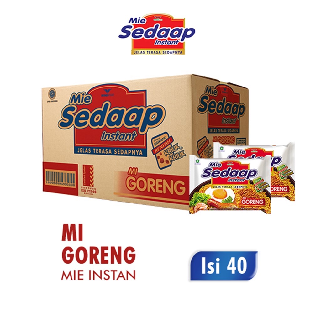 Jual Mie Sedaap Goreng 90gr x 40 (1 box) | Shopee Indonesia