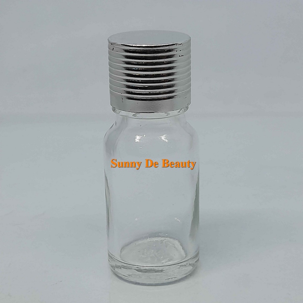 Jual Botol Kaca 10 ml Clear Original Br Tutup Drop Silver Alumunium ...