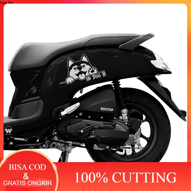 Jual STICKER SCOOTER HI DOG!! STICKER CUTTING CUSTOM SCOOPY SCOOTER ...