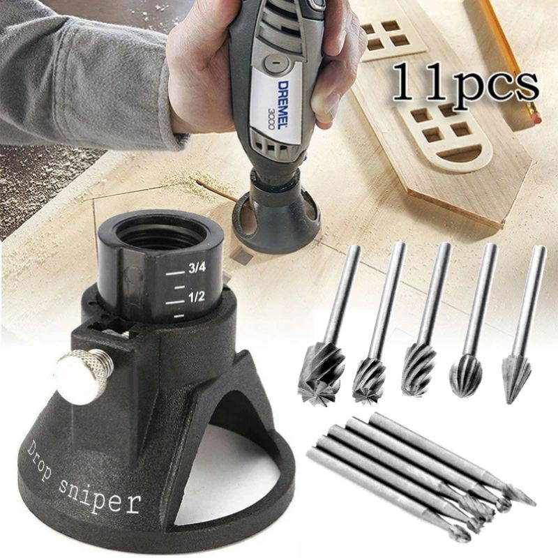 Jual 10pcs Mata Ukir Kayu Rotary Bur Holder Guide Mini Grinder | Shopee ...