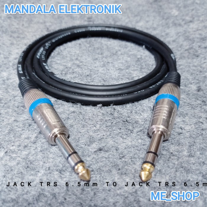 Jual kabel trs jack akai stereo 6.5mm to trs akai stereo 6.5mm | Shopee ...