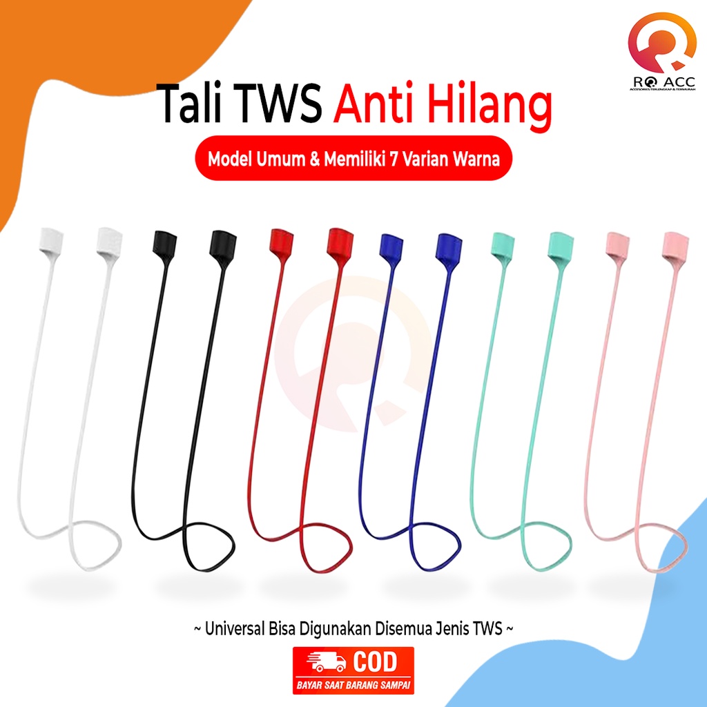 Jual [RO ACC] TALI TWS PRO SILIKON LEHER HEADSET EARPHONE AIR ANTI LOST ...