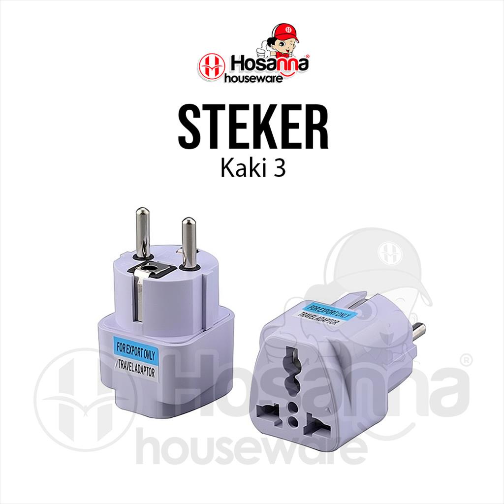 Jual Colokan Listrik Steker Adaptor Kaki 3 / Socket Adaptor | Shopee ...