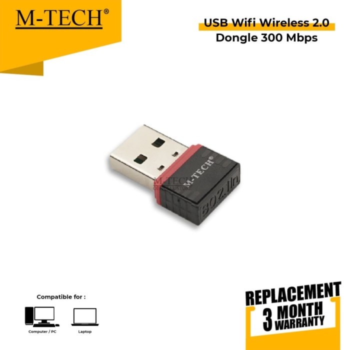 Jual M-Tech Wireless Lan USB Dongle Wifi 802.IIN 300Mbps | Shopee Indonesia