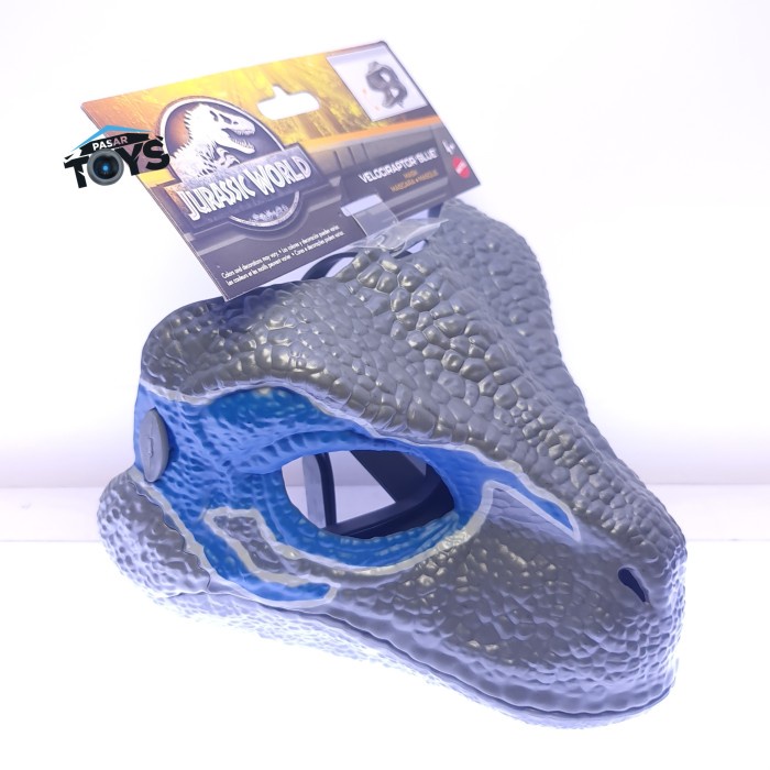 Jual Jurassic World Velociraptor Blue Dinosaur Mask | Shopee Indonesia