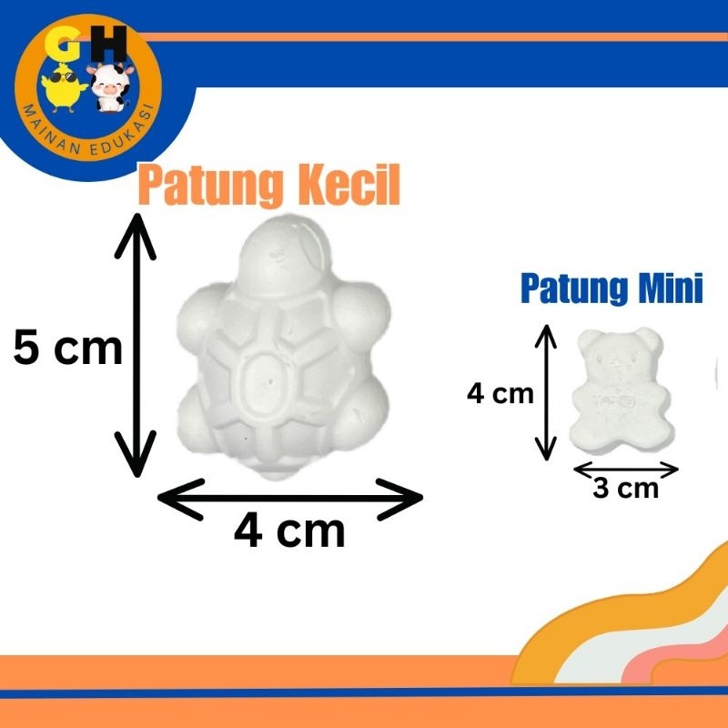 Jual Mainan Edukasi Melukis Patung Lukis MINI Gipsum Gypsum Cat Warna ...
