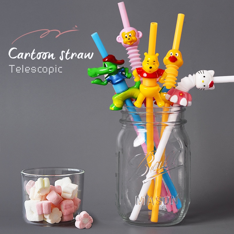 Jual Sedotan Karakter Straw Minuman Telescopic Motif Kartun Lucu Hello ...