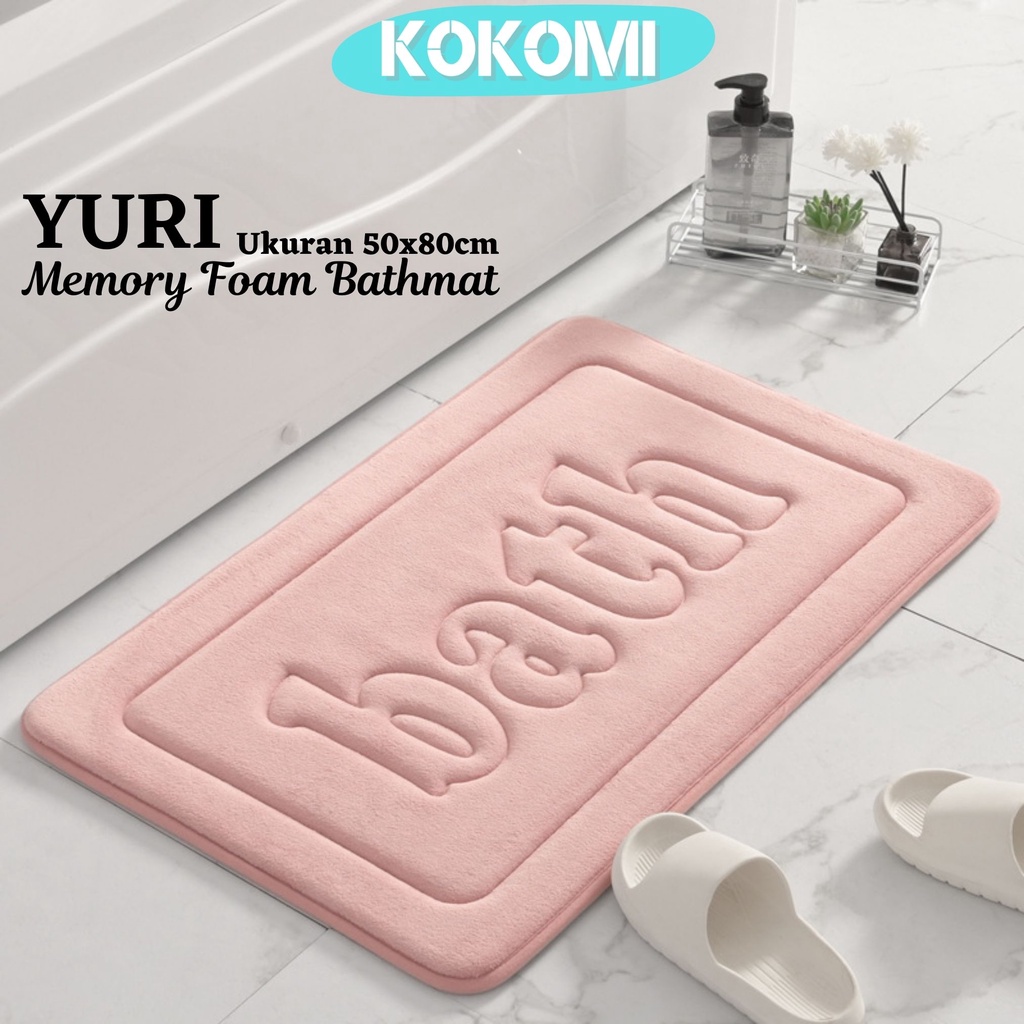 Jual KOKOMI Premium Keset Memory Foam YURI 50x80 cm Keset Kamar Mandi ...