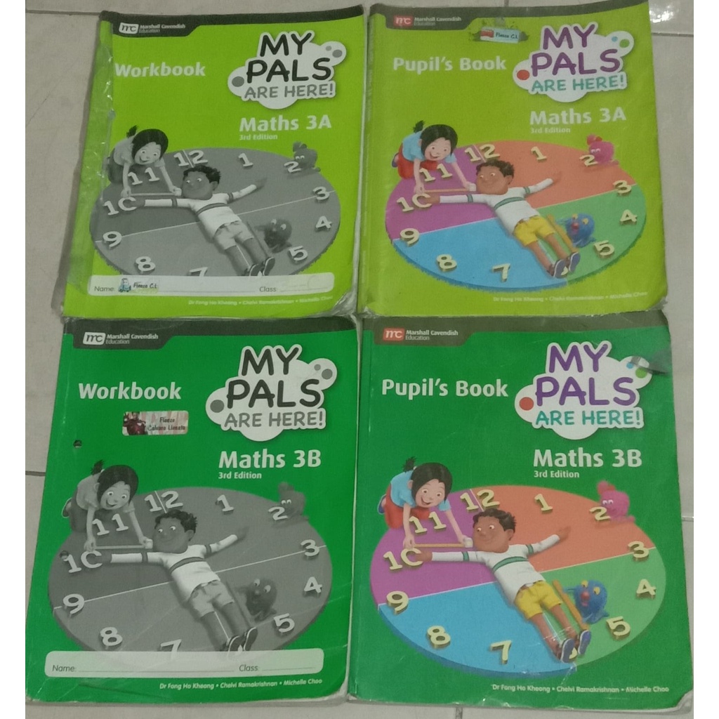 Jual MY PALS ARE HERE MATHS 3A 3B WORKBOOK DAN PUPILS BOOK / MY PALS ...