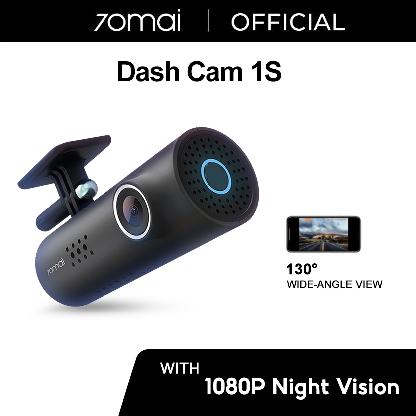 Jual 70mai Dash Cam 1S 1080P FOV 130° Night Vision 70mai Dash Cam M300 ...