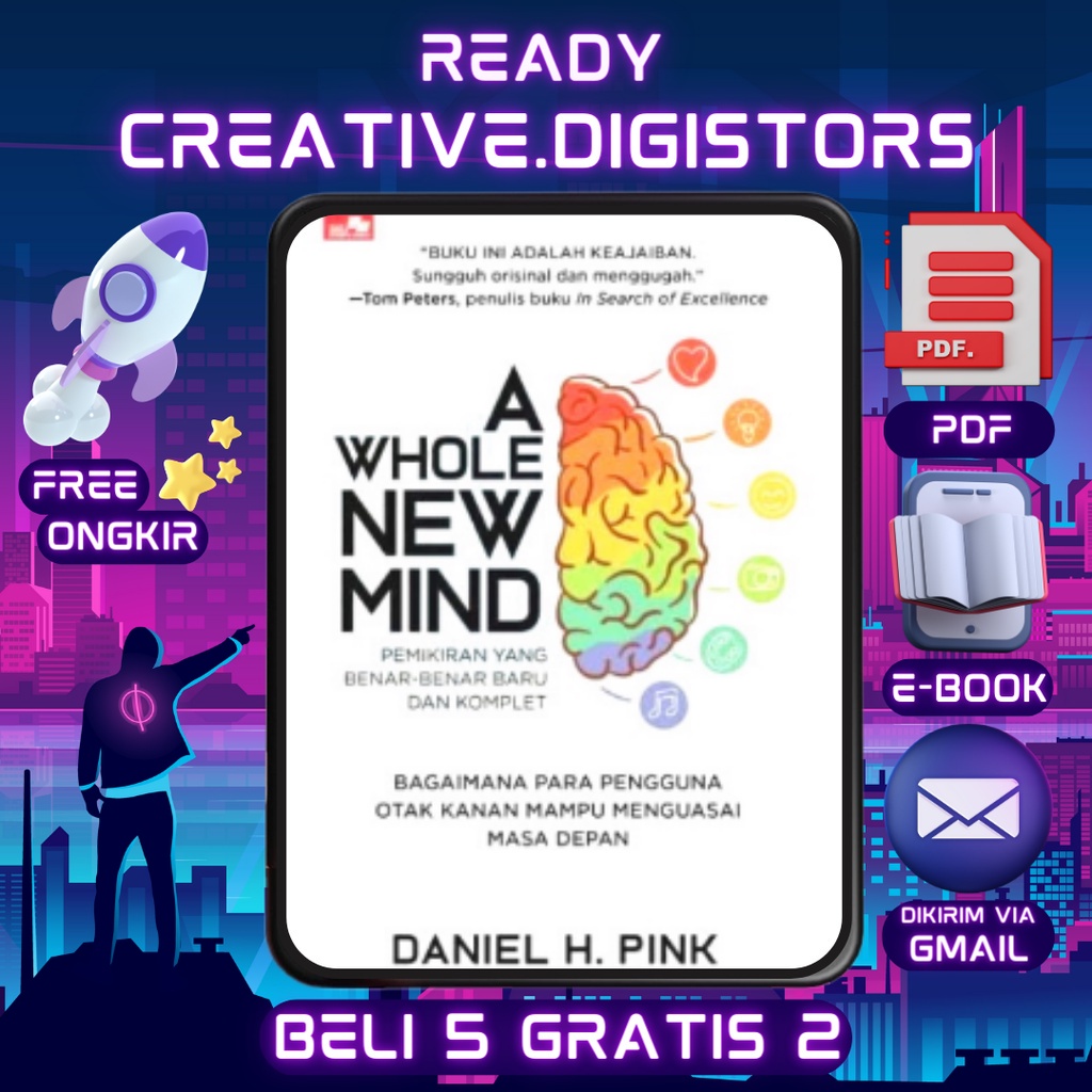 Jual E BOOK DIGITAL A WHOLE NEW MIND: PEMIKIRAN YANG BENAR-BENAR BARU DAN KOMPLET | Shopee Indonesia