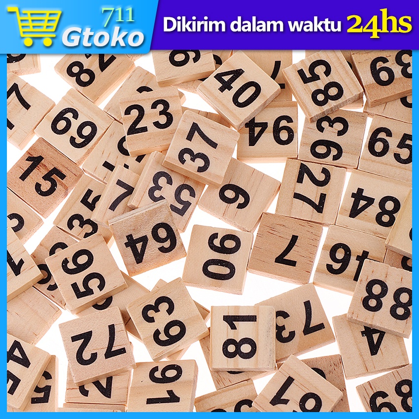Jual Wooden Hundred Board Papan Angka Kayu Mainan Montessori Counting ...