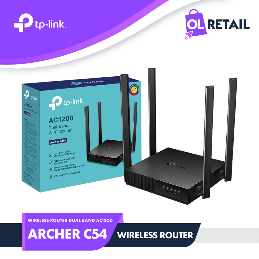 Jual Tp-Link Archer C54 AC1200 Dual-Band Wi-Fi Router | Shopee Indonesia
