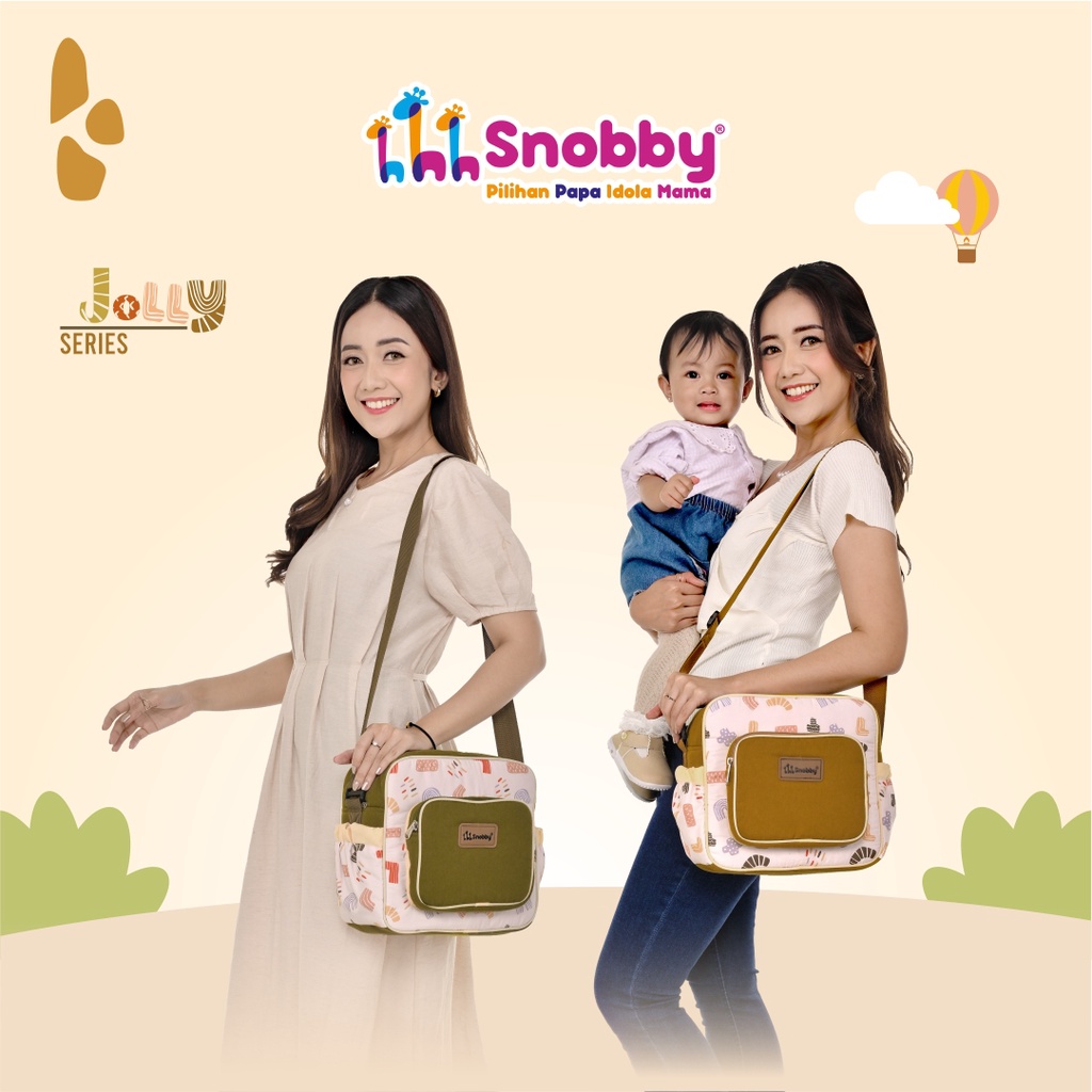 Jual Snobby Tas Perlengkapan Bayi Kecil Diaper Bag Saku Print Jolly ...