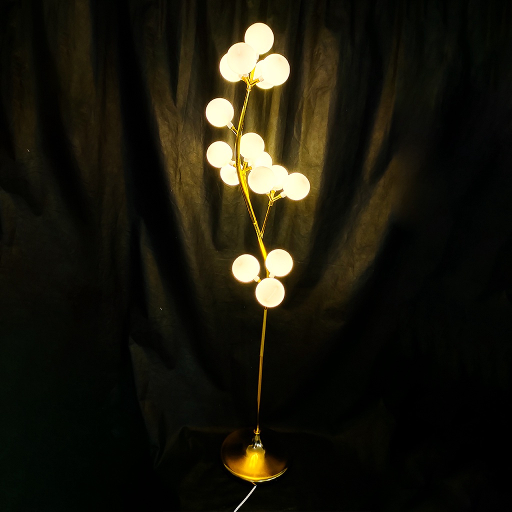 Jual Lampu Standing Rumbai 1 Set 3 Cabang Rumbai /Lampu Bola Pohon ...