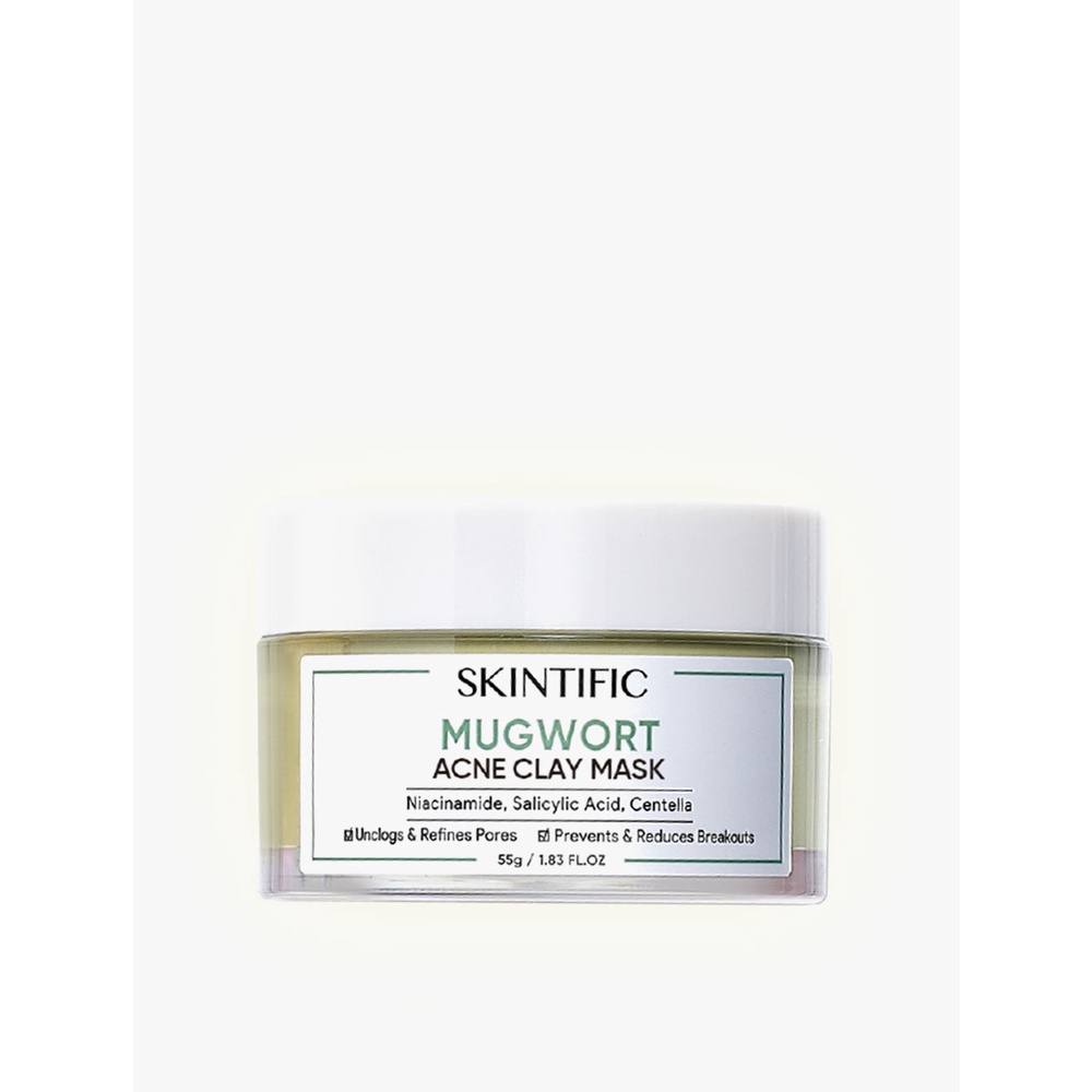 Jual SKINTIFIC-Mugwort Acne Clay Mask-55g | Shopee Indonesia
