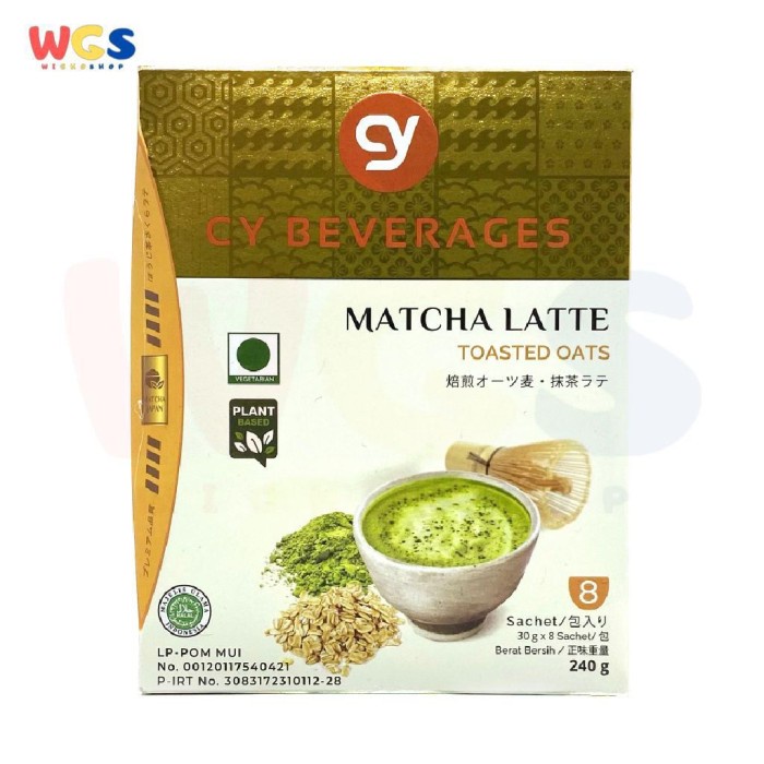 Jual CY Beverages Matcha Latte Toasted Oats 8p x 30g | Shopee Indonesia
