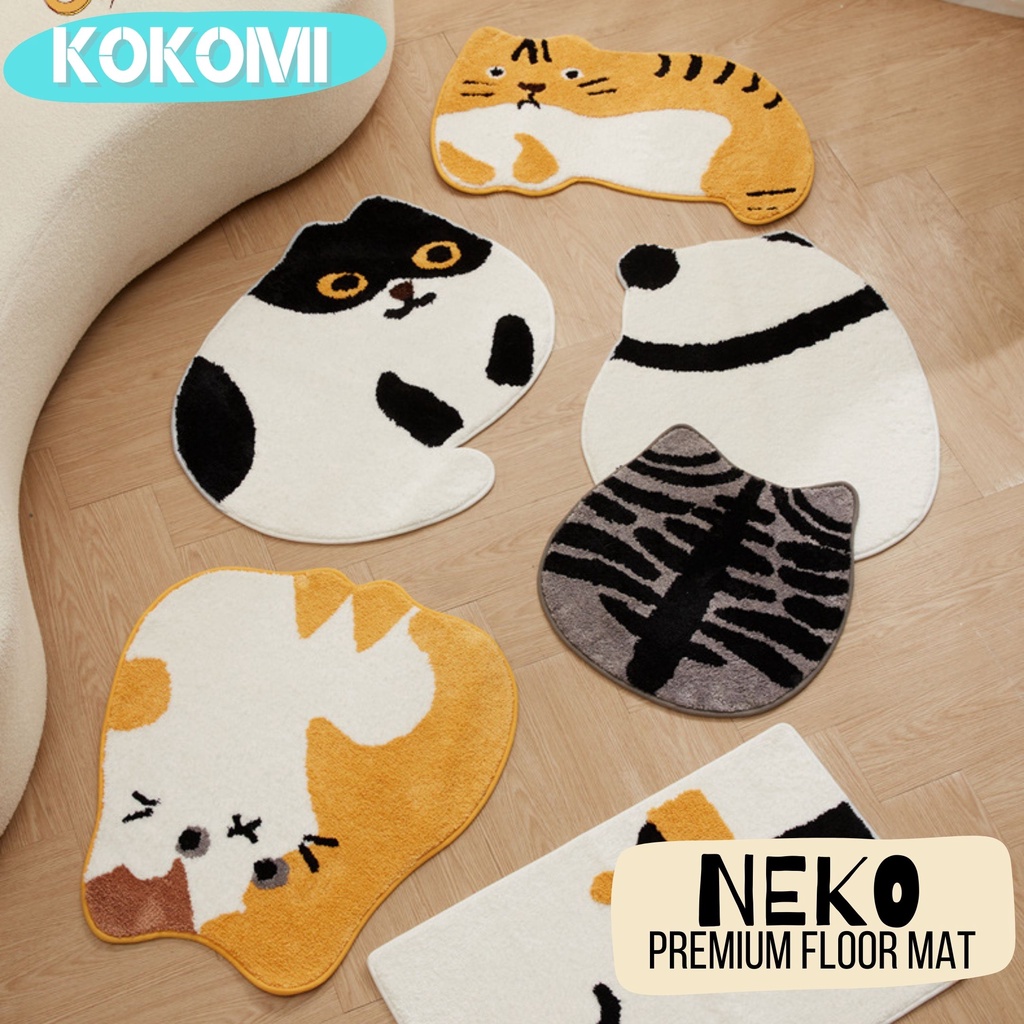 Jual KOKOMI Premium Floor Mat Neko Karpet Lantai Aesthetic Kucing Bulu ...