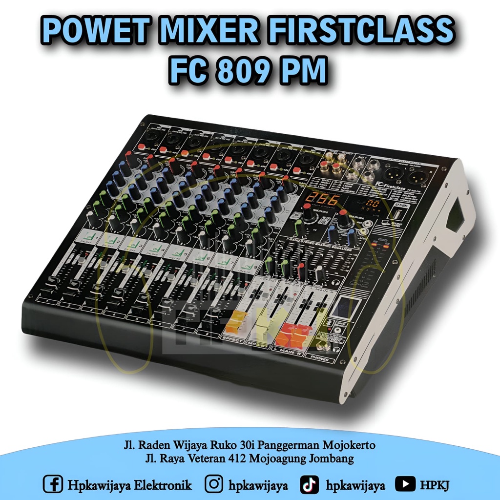 Jual POWER MIXER FIRSTCLASS FC 809 PM 8CH power mixer audio first class fc 809 pm 8 channel ...