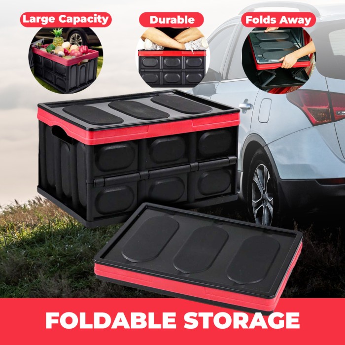 Jual Kotak Penyimpanan Camping Car Storage Box 25L Model Lipat | Shopee ...