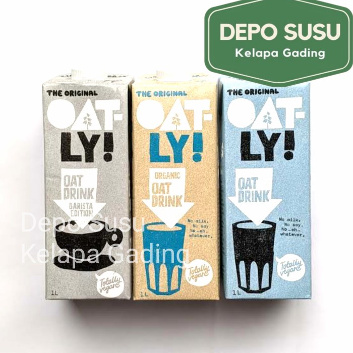 Jual Oatly Oat Drink Milk 1 liter | Susu Gandum Barista The Original ...