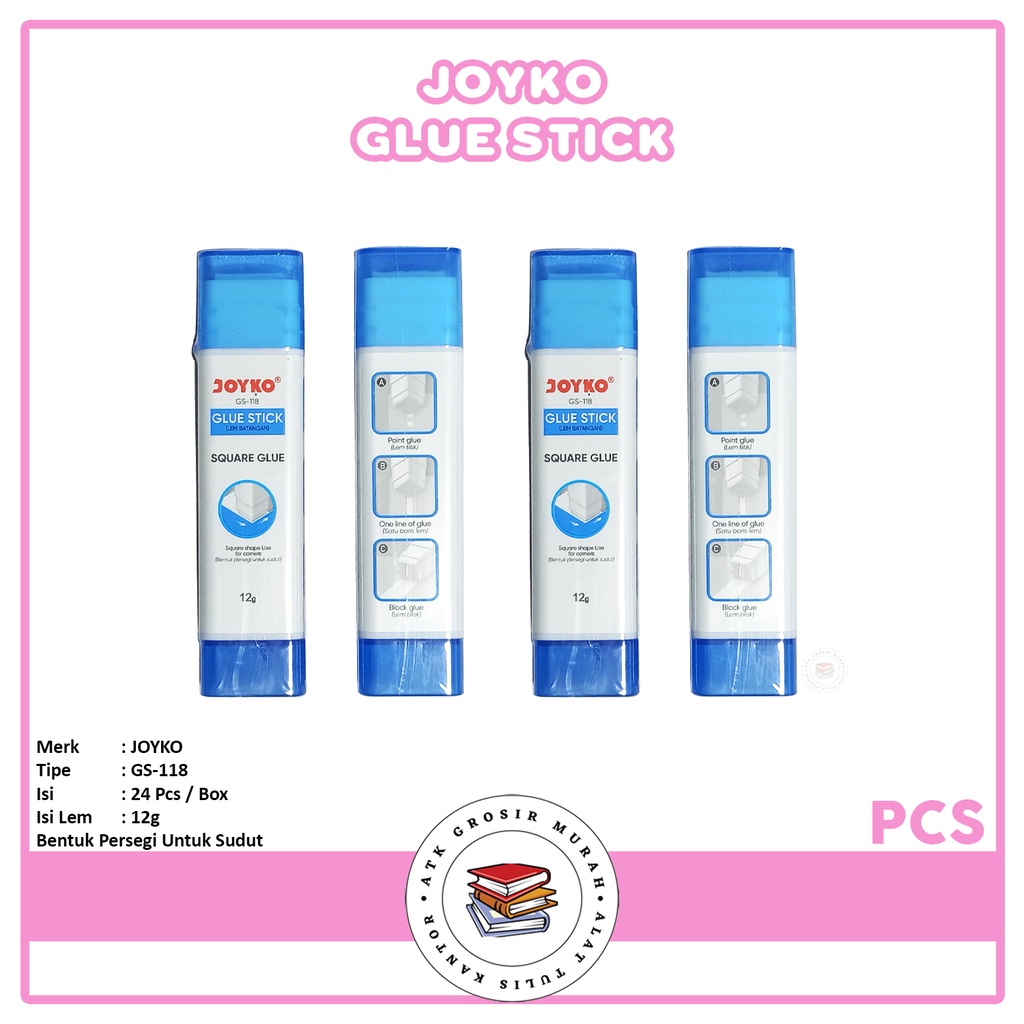 Jual JOYKO - Lem Kertas Batang Glue Stick GS-118 12g - Pcs | Shopee ...