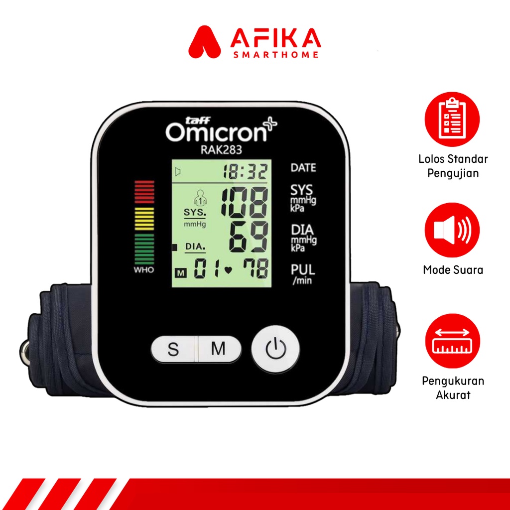 Jual Alat Tensi Darah Digital Tensimeter Alat Ukur Monitor Tekanan ...