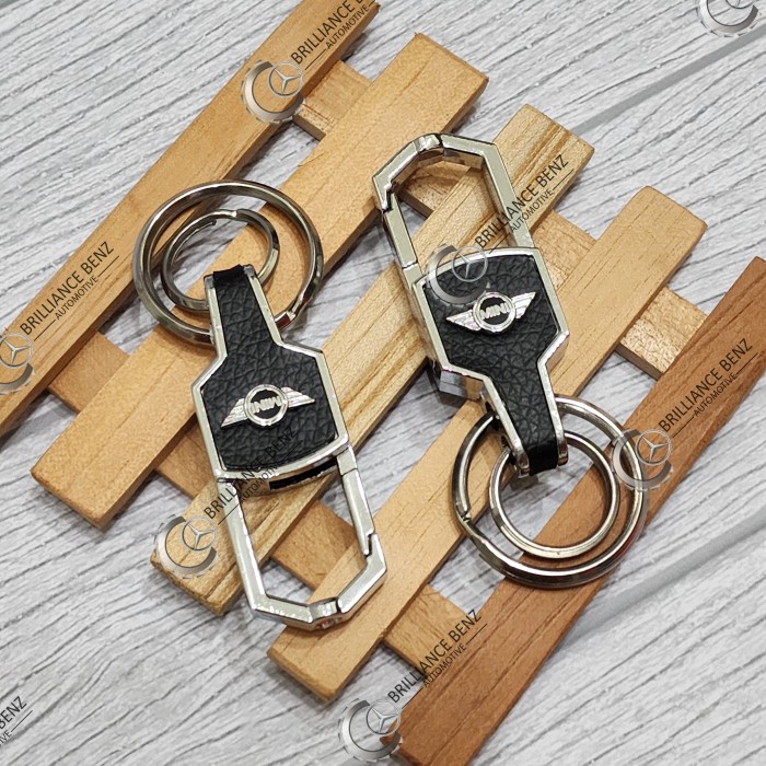 Jual GANTUNGAN KUNCI MOBIL MOTIF KULIT LOGO MINI COOPER COOPERS GRADE A ...
