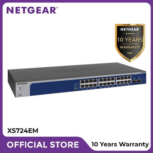 Jual NETGEAR XS724EM 24-Port 10G/Multi-Gigabit Plus Switch with 2 ...