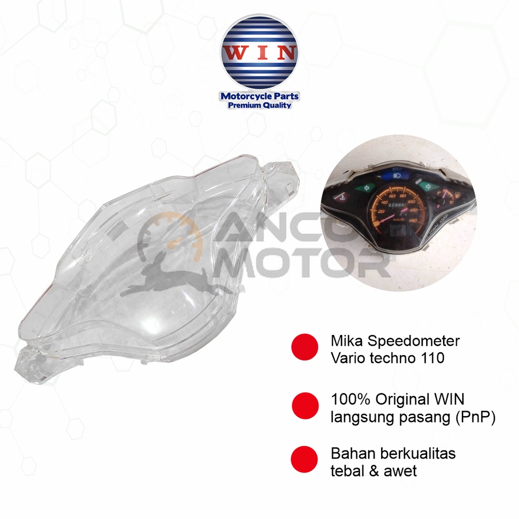 Jual WIN Mika Speedometer Vario Techno 110 Kaca Speedo Kilometer Motor ...