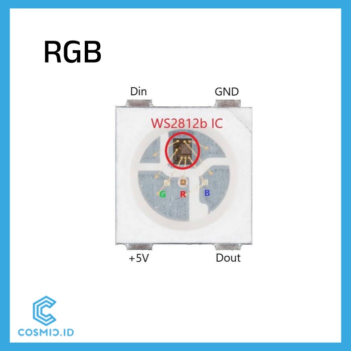 Jual LED RGB WS2812B WS2812 Chip SMD 5050 5V 5 VOLT | Shopee Indonesia