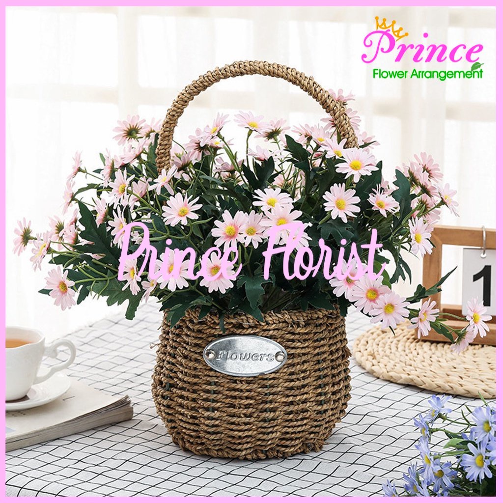 Jual Bunga daisy / Desi monstera cabang 7 - Bunga plastik palsu - bunga Mawar Krisan Aster ...