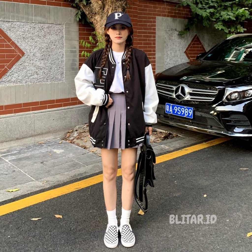 Jual Jaket Bomber Varsity Baseball Vintage Unisex Aesthetic Distro ...