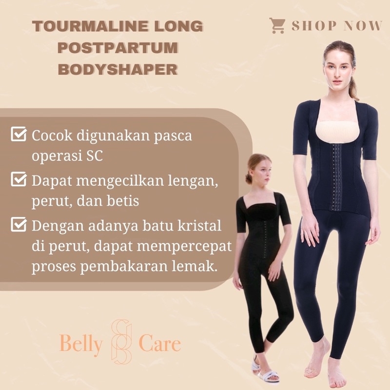 Jual Bellycare Baru Full Tourmaline Long Postpartum Bodyshaper all in one - Korset Pelangsing ...