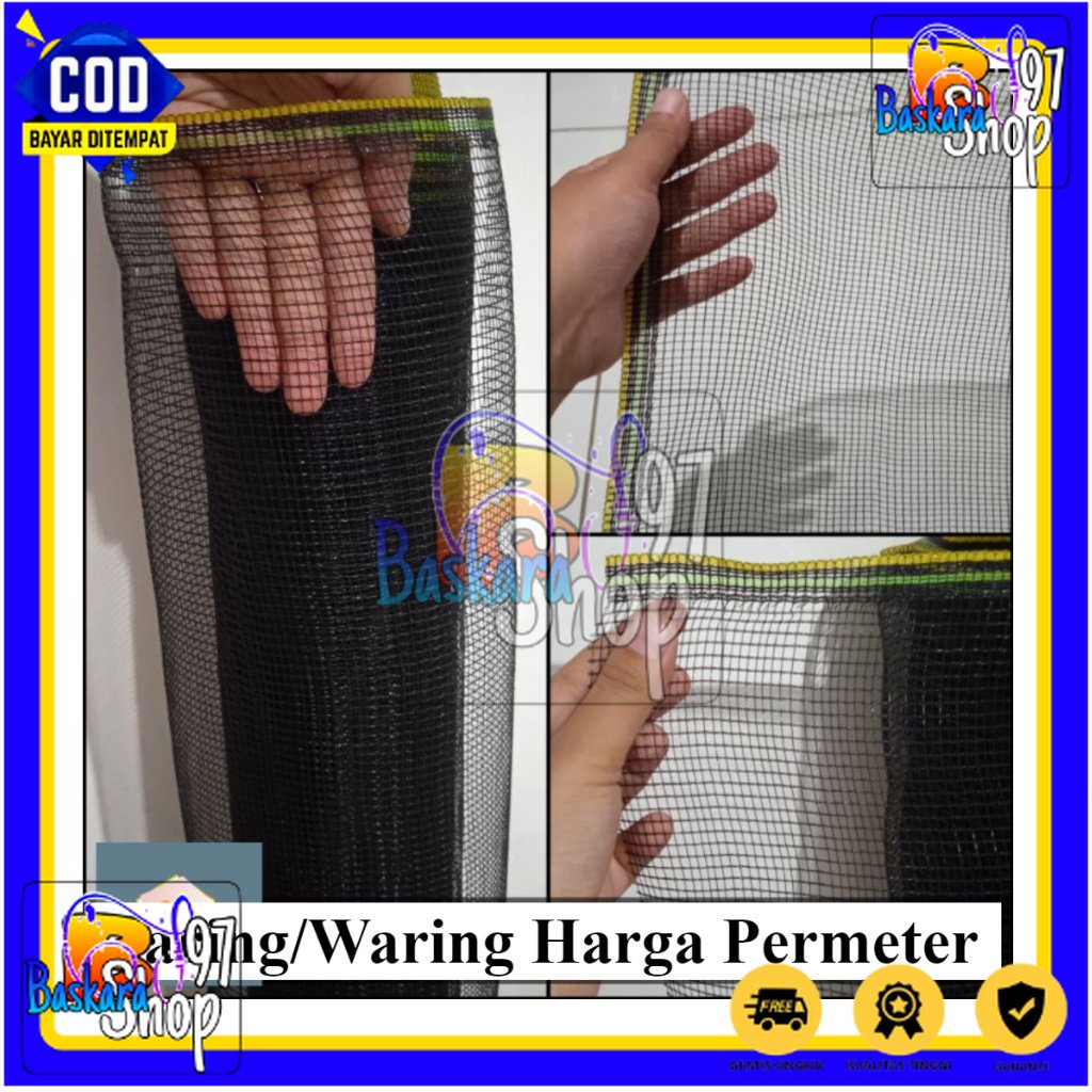Jual Jaring Waring TL Hitam/ Jaring Pagar Ayam/ Jaring Kandang/Jaring ...