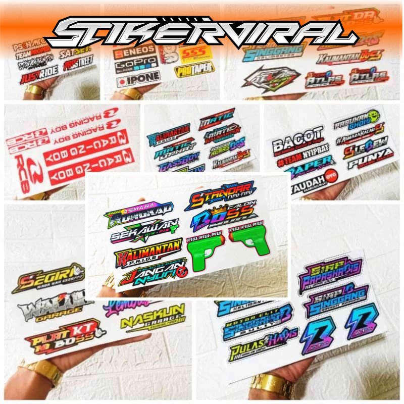 Jual STIKER SET PACK STICKER VIRAL KEREN | Shopee Indonesia