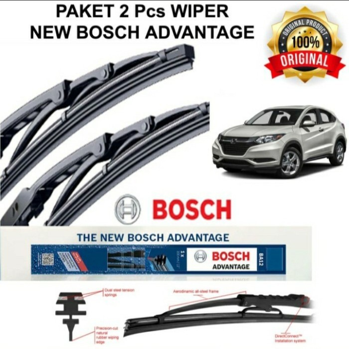 Jual Wifer Original BOSCH Honda HRV Karet Wiper Pembersih Kaca Mobil H-RV | Shopee Indonesia