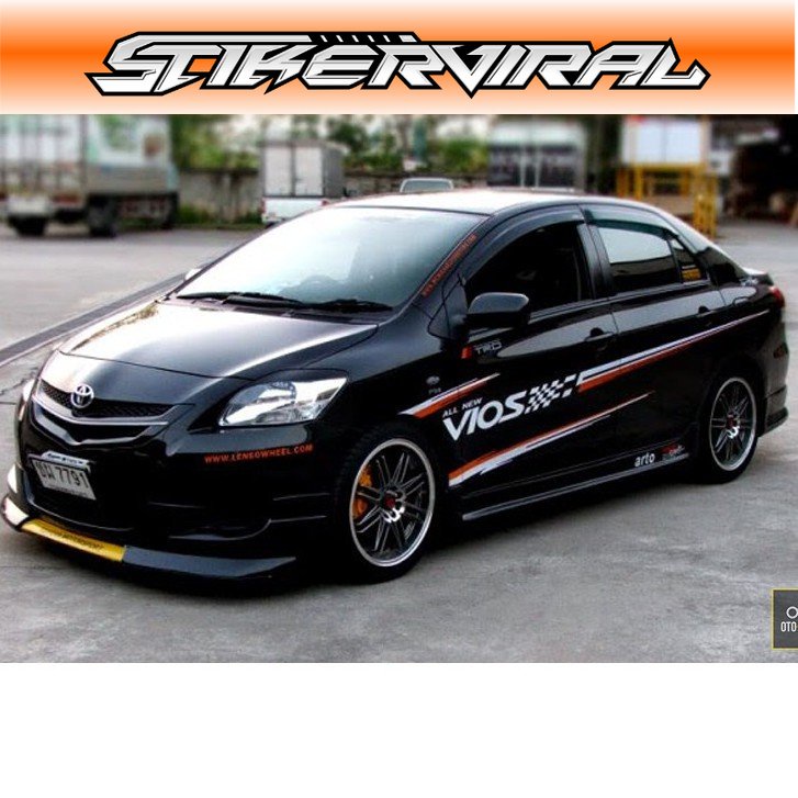 Jual stiker stiker mobil stiker toyota vios stiker body mobil vios ...