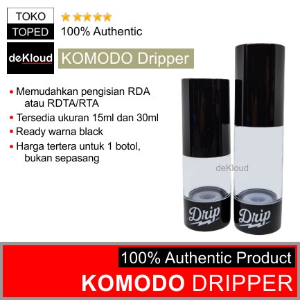 Jual Authentic SHOGUN EZ DRIPPER | 15ml 30ml | botol drip liquid anti ...