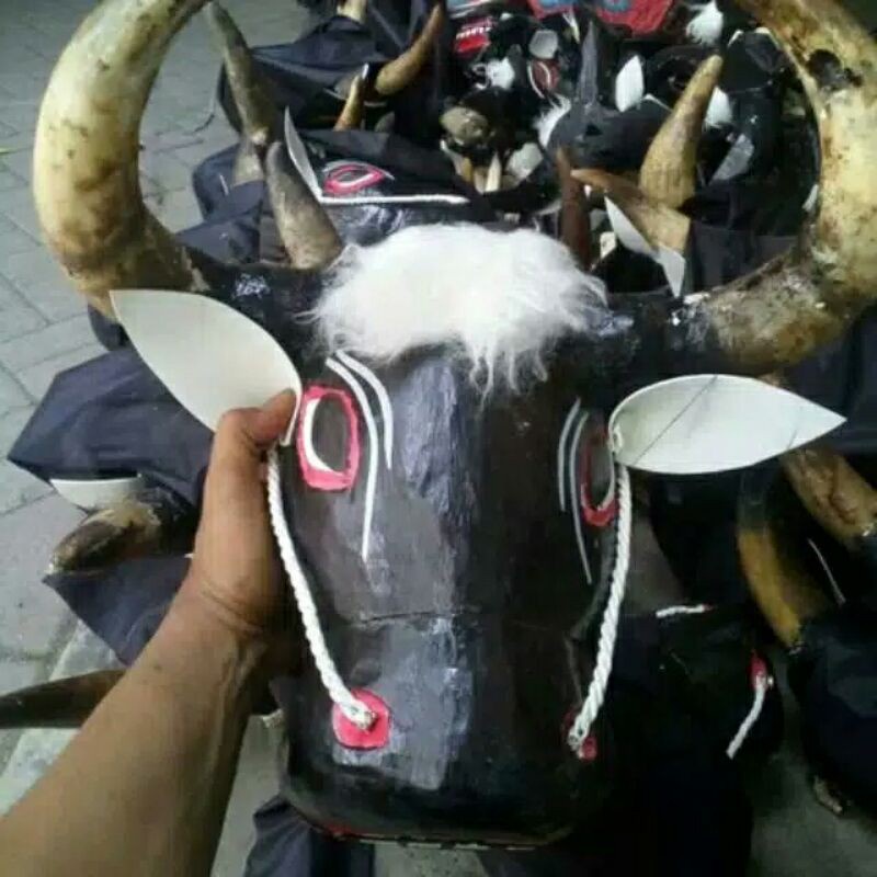Jual Bantengan tanduk asli jaranan banteng jaranan / Barongn Bantengan ...