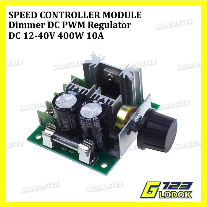 Jual DC Motor Speed Controller 400W 12V 24V 36V 10A Adjustable PWM Module | Shopee Indonesia
